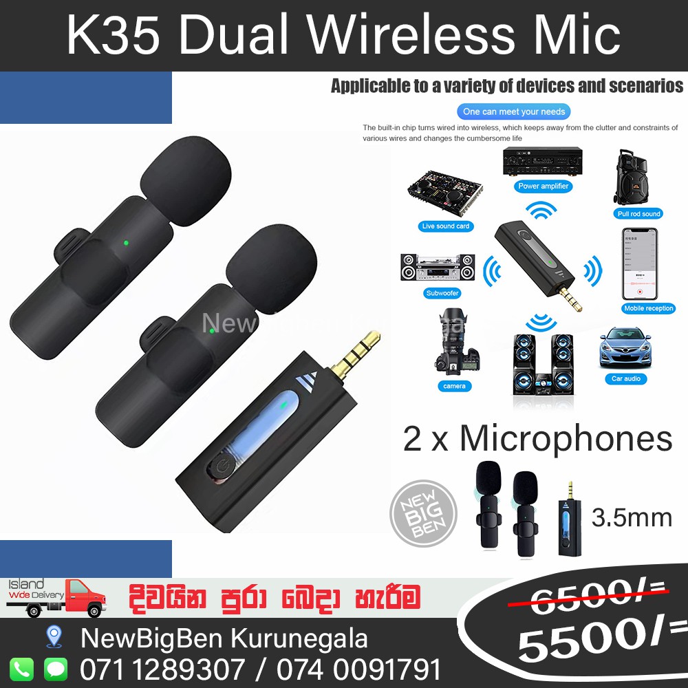 K35 Dual Wireless Microphone – New Big Ben
