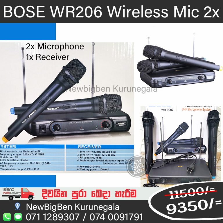 Bose WR206 Dual Wireless Microphone – New Big Ben